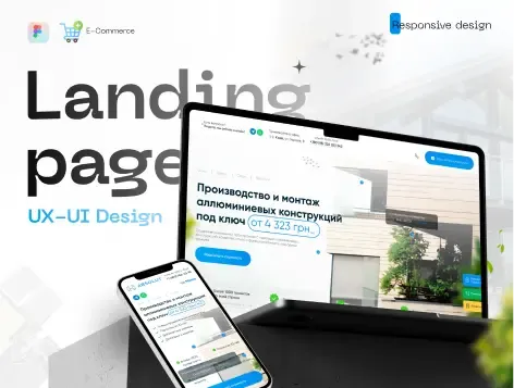 Absolute Stroi - Website Design in a Russian Behance Style